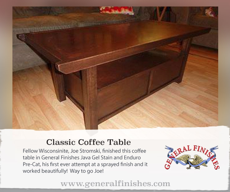 Coffee Table Gets Classy with General Finishes Java Gel Stain | General ...